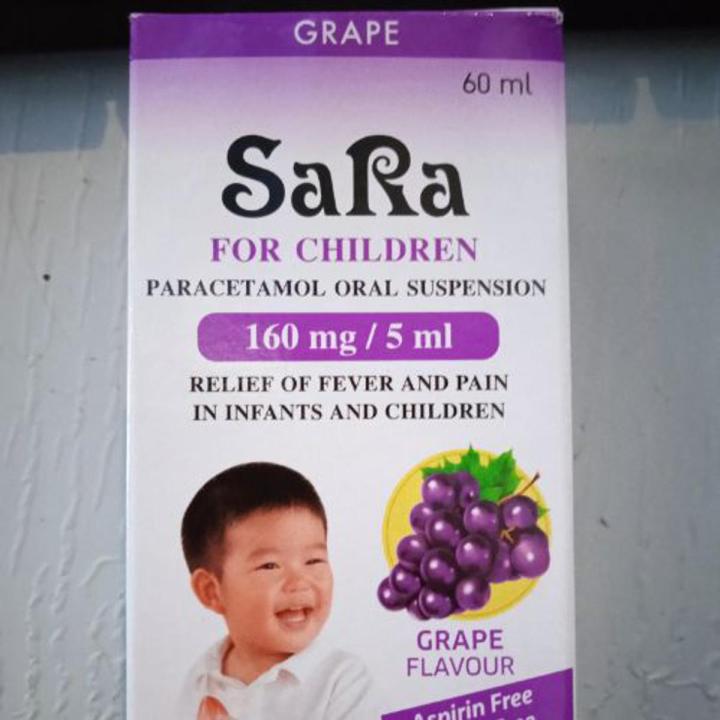SaRa Syrup (ကလေးအဖျားပျောက်ဆေးအရည်) | Shop.com.mm