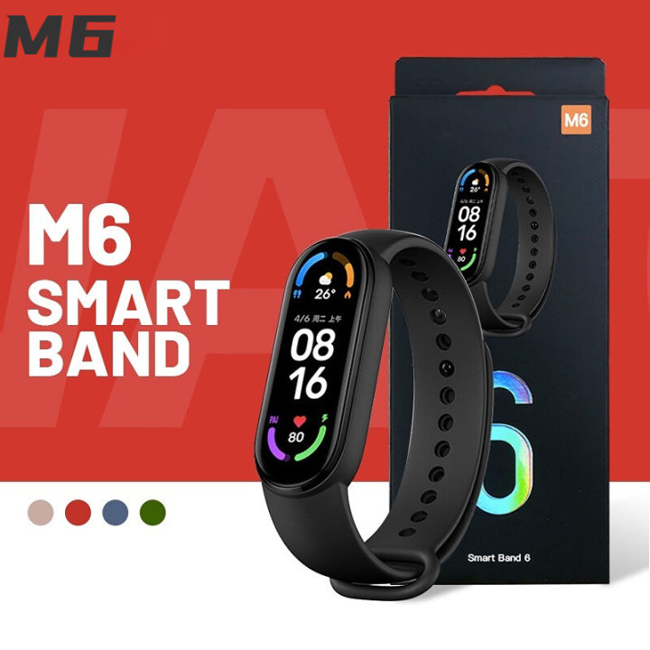⌚M6 Smart Band 🏃‍♂️Activity Fitness Band, Sleep Monitor, Step, Heart ...