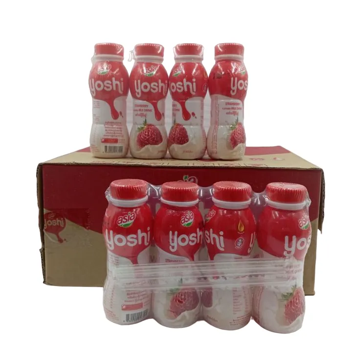 Asia Yoshi Strawberry Milk Drink 200ml | Shop.com.mm