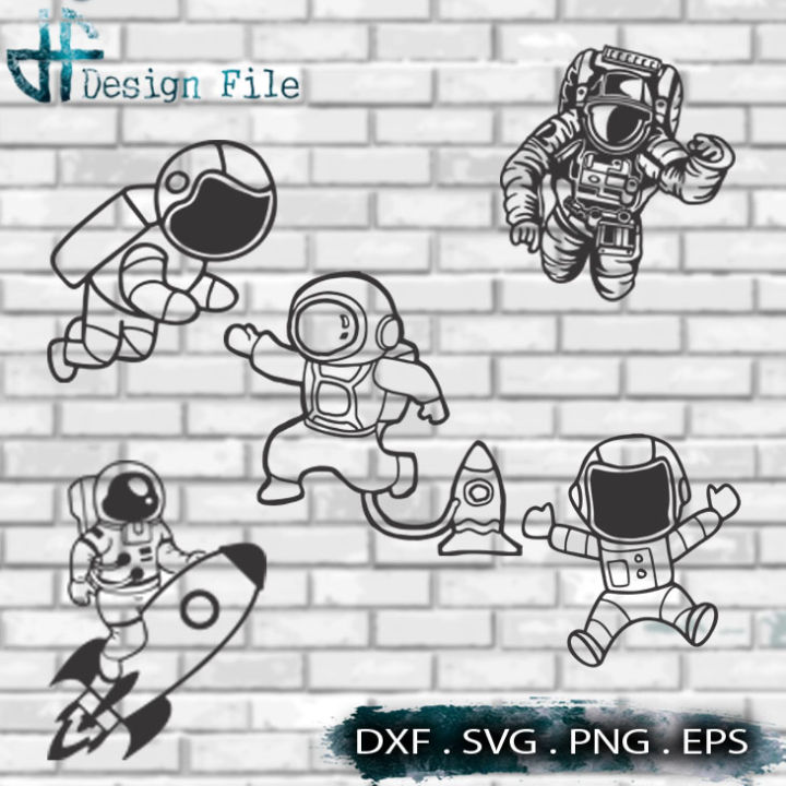 [ SVG, DXF, EPS, PNG ] 5 Vectors of NASA Space Detail Drawing File ...