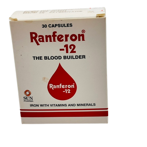 Ranferon-12 (1x10's) THE BLOOD BUILDER, IRON WITH VITAMINS AND MINERALS ...