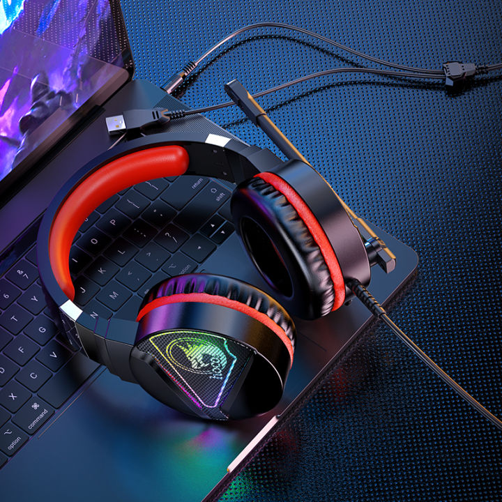 HOCO W104 USB 3.5 Gaming Wired Over-Ear Headphone with Omni-Directional ...