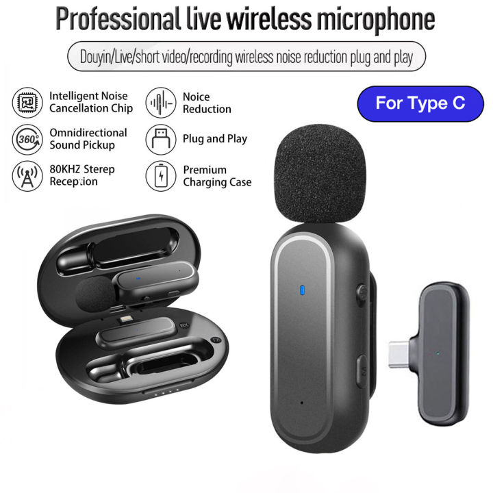 Tech Infinite K60 Wireless Microphone Noise Cancelling Audio Video ...