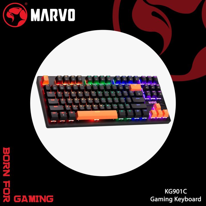 MARVO Mechanical Wired Gaming Keyboard-KG901C EN | Shop.com.mm