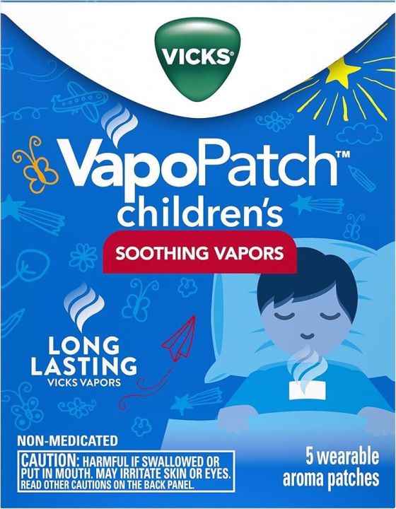 (Preorder)Vicks VapoPatch Wearable Aroma Vapour Long Lasted Patches (5 ...
