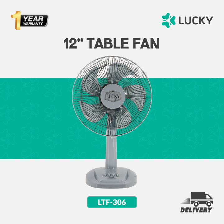 Lucky 12" table fan (LTF-306) | Shop.com.mm