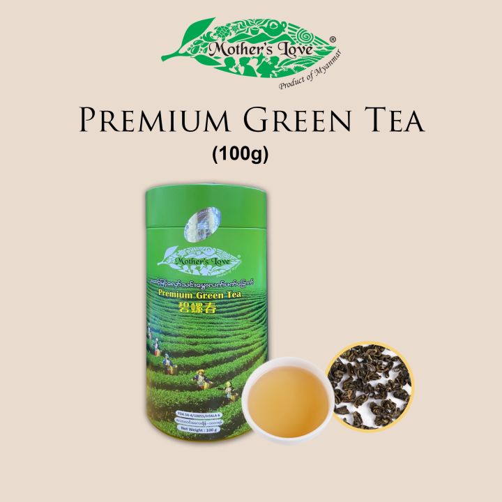 Mother's Love Premium Green Tea 100g (Tin) | Shop.com.mm
