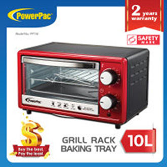 PowerPac 10L Electric & Pizza Oven with 3 Stages Heat Selector (PPT38 ...