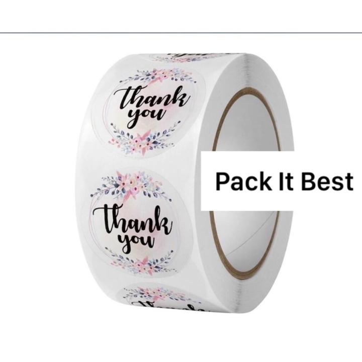 Thank you sticker (500 pieces/roll) | Shop.com.mm