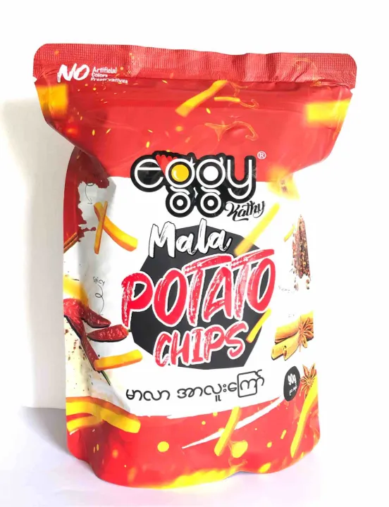 EggyKathy MaLa Potato Chips 120G | Shop.com.mm