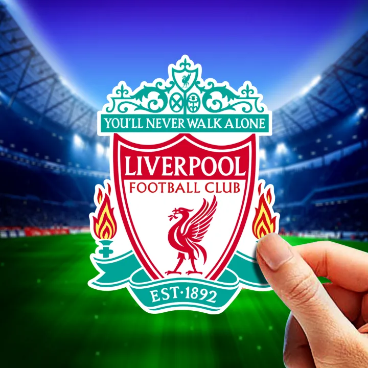 LiverPool FC Soccer Team Sticker - 4 Pcs Set | Laptop Sticker | Car ...