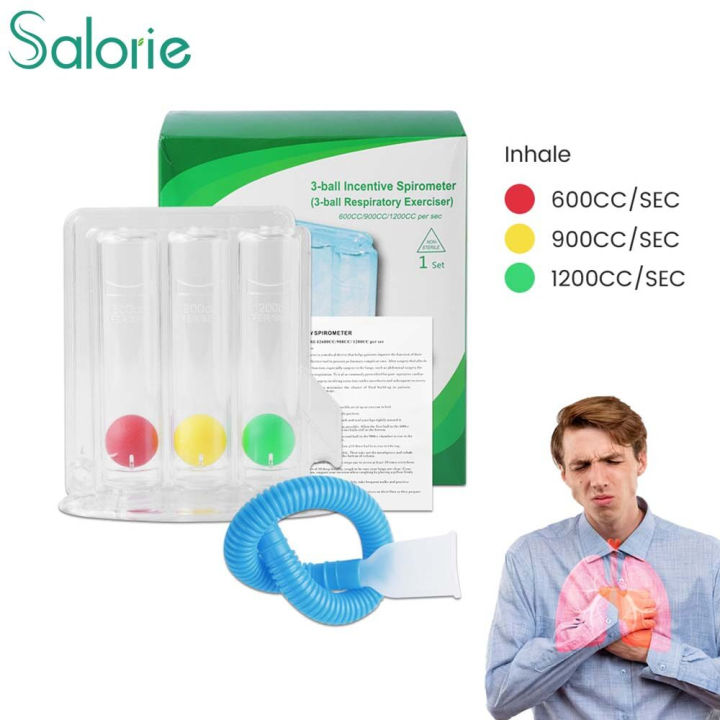 (Preorder) Salori 3-Ball Motivational Spirometry Deep Breathing ...