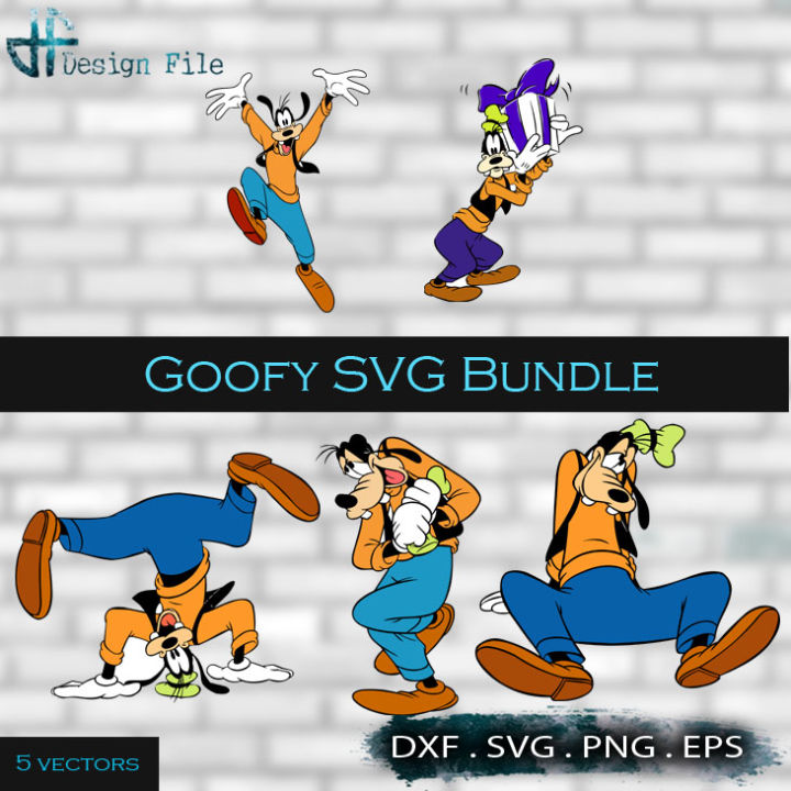 [ SVG, DXF, EPS, PNG ] Goofy Cartoon Vectors (Total-5 vectors) Drawing ...