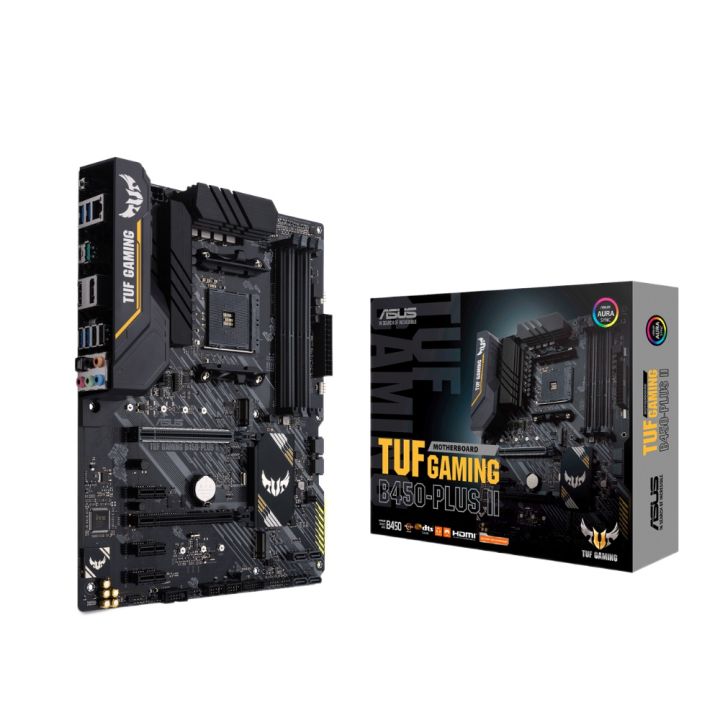 ASUS TUF GAMING B450-PLUS II AMD B450 (AM4) ATX gaming motherboard with ...