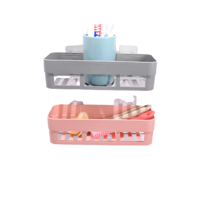 Double suction wall suction storage rack | Shop.com.mm