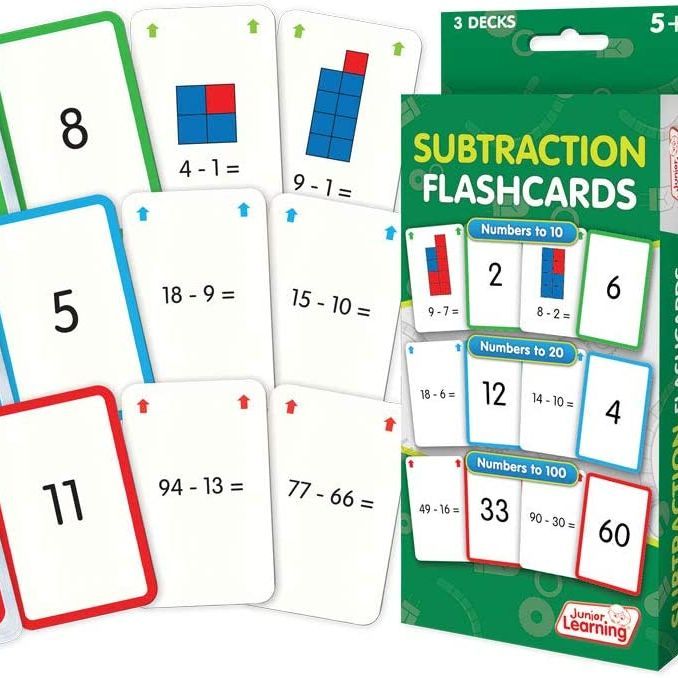 Subtraction flashcards | Shop.com.mm