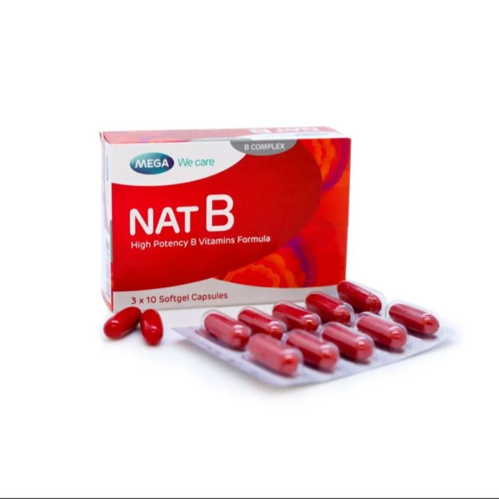 NAT B with 10 vitamin B components Supplement | Shop.com.mm