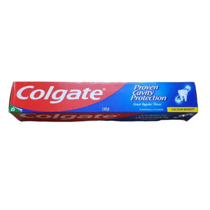 Colgate Toothpaste Proven Cavity Protection 150g - Great Regular Flavor ...