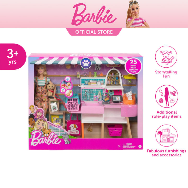 (Preorder)Barbie pet boutique playset Barbie Playset Pet Boutique ...