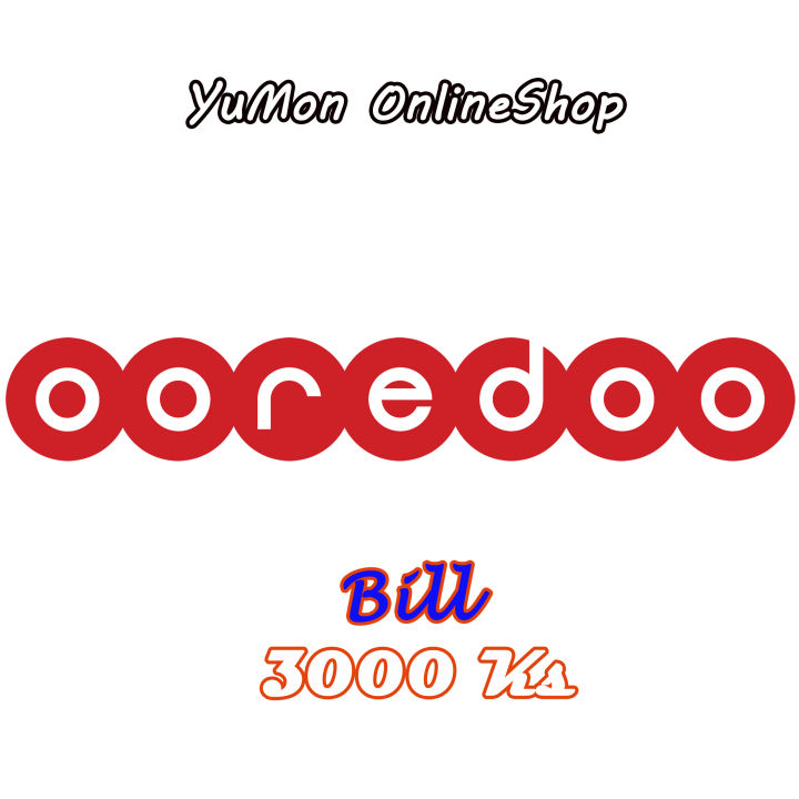 Ooredoo bill 3000 | Shop.com.mm