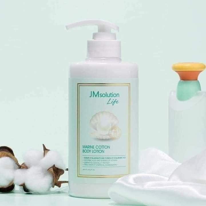 JM Solution Life Marine Cotton Body Lotion 500ml | Shop.com.mm