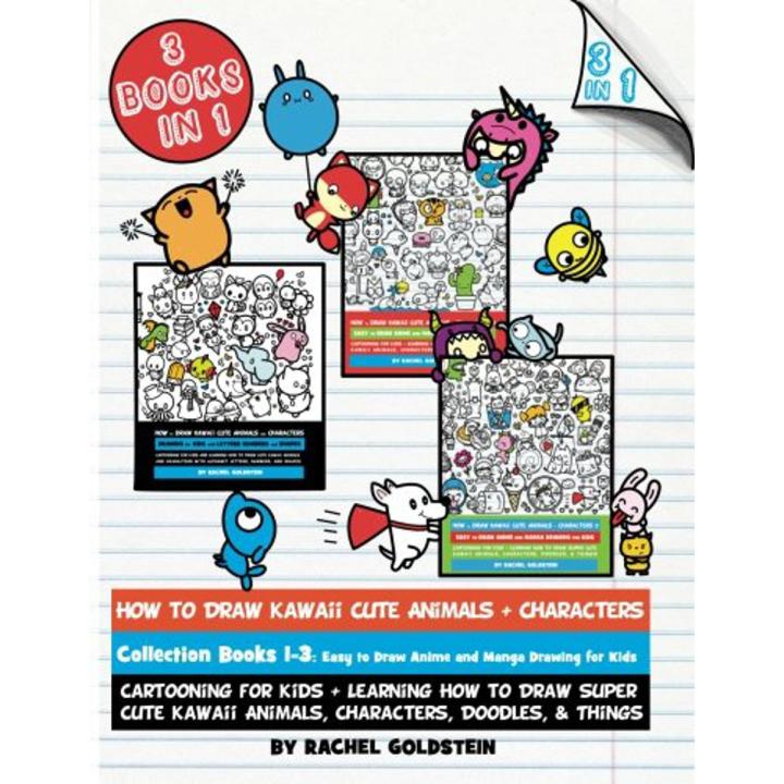 Ebook - How to Draw Kawaii Cute Animals + Characters Collection Books 1 ...