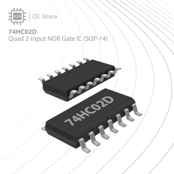 74HC02D Quad 2-Input NOR Gate IC (SOP-14) - CE Store | Shop.com.mm