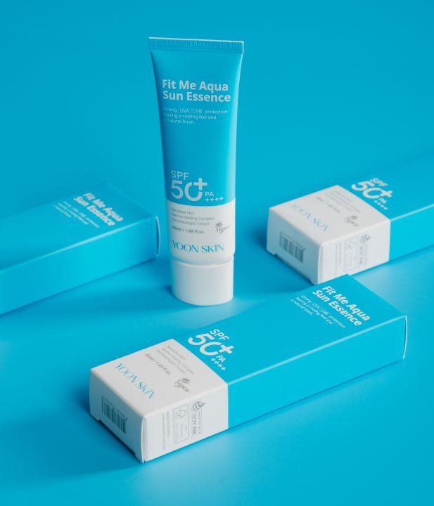 Yoon Skin Fit Me Aqua Sun Essence 50ml | Shop.com.mm