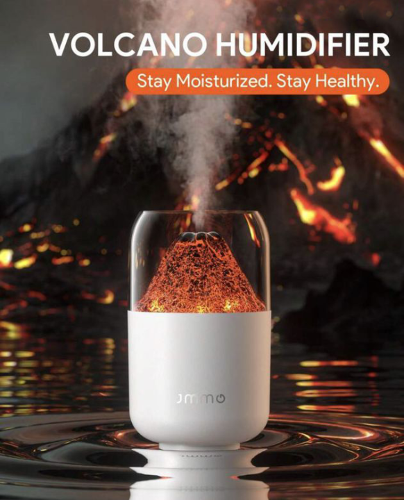 Flame Essential Oil Diffuser, Unique Volcano Humidifier, Waterless Auto ...