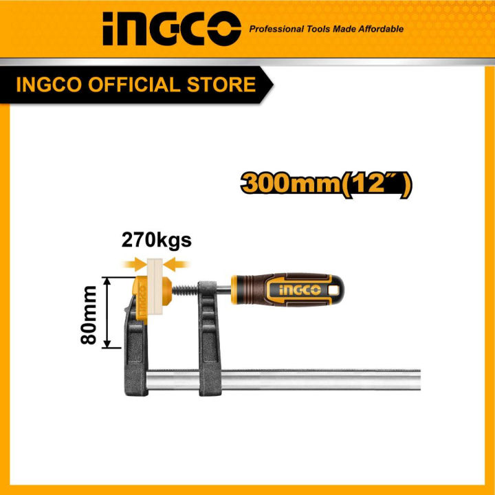 (Preorder) INGCO Workpiece clamp, size 80x300 mm. 12" HFC020802 | Shop ...