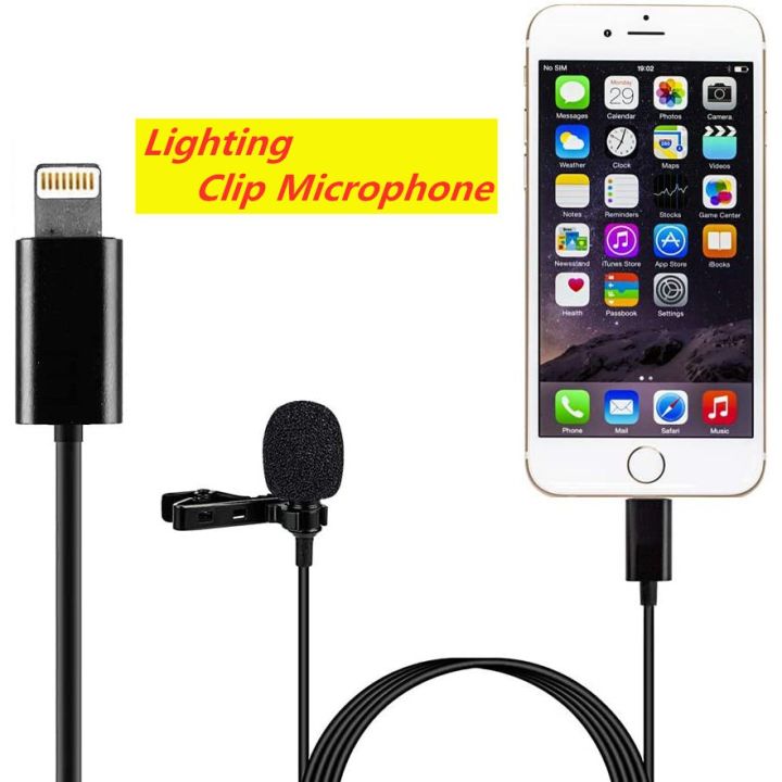Lavalier Lightning Microphone With Female Jack | Shop.com.mm