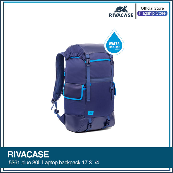 Rivacase 5361 30L Laptop backpack 17.3" (burgundy red and Blue Colors ...