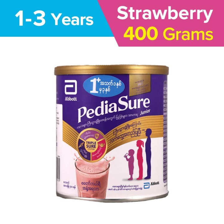 Pediasure Junior Milk Powder Strawberry 400G 1-3 YRS | Shop.com.mm