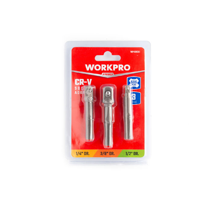 (Preorder) WORKPRO Drill Bit Extension Set, shank size 1/4, 3/8, 1/2 ...