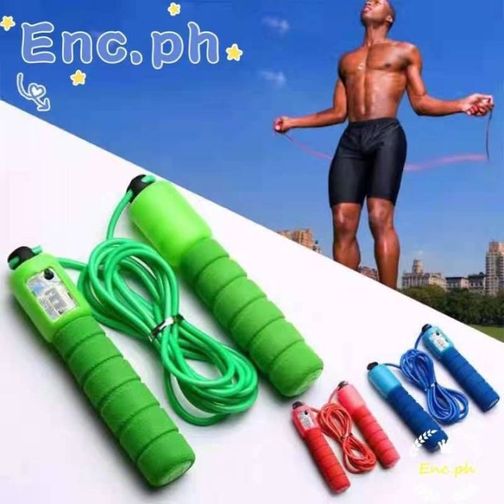 ENC 2.8M Jump Rope with Counter Skipping Plastic Rope | Shop.com.mm