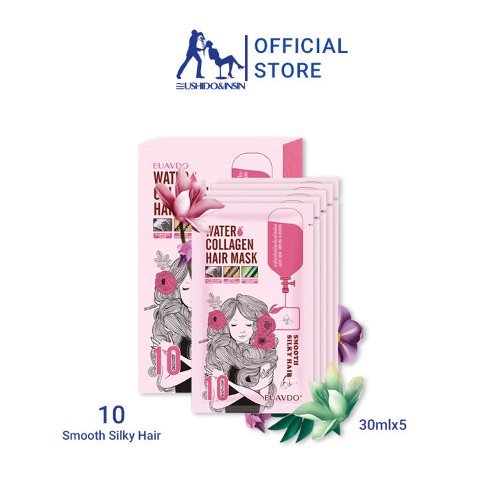 EUAVDO_ Water Collagen Hair Mask - No-10(5 pcs) | Shop.com.mm