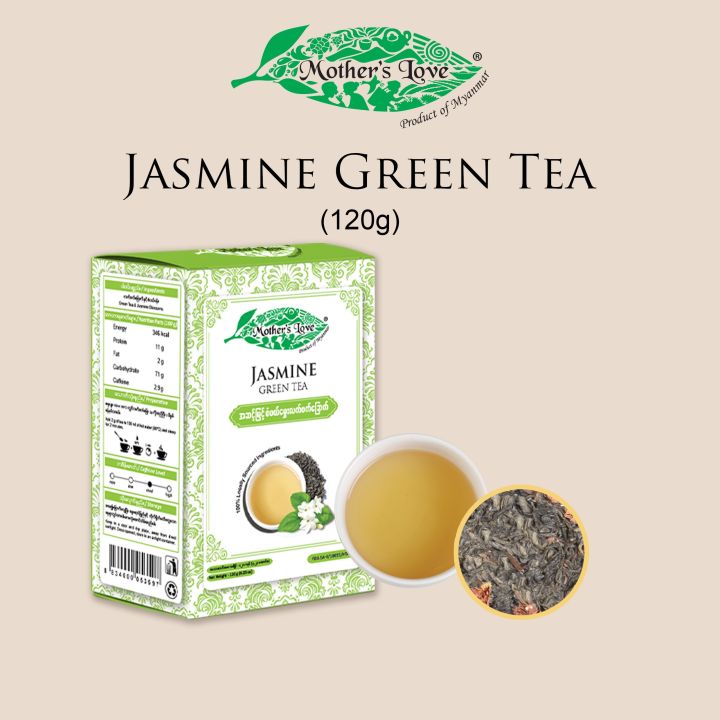 Mother's Love Jasmine Green Tea 120g (Paper Box) | Shop.com.mm
