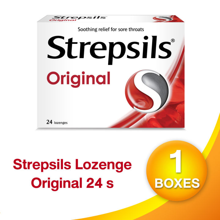 Strepsils Lozenge Regular (2 x 12s) (လည်ချောင်းနာခြင်းကြောင့် စိတ်အန ...