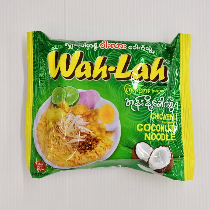 Wah Lah Chicken Flavoured Coconut Noodle 62g | Shop.com.mm
