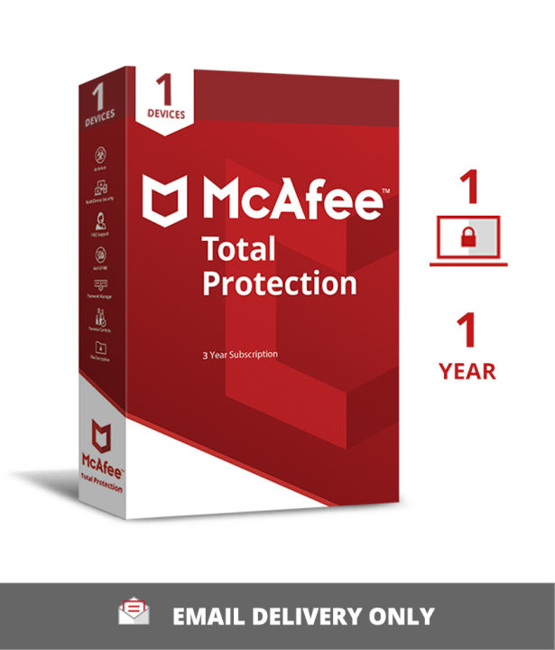 McAfee Total Protection (Windows / Mac / Android / iOS) - 1 User, 1 ...