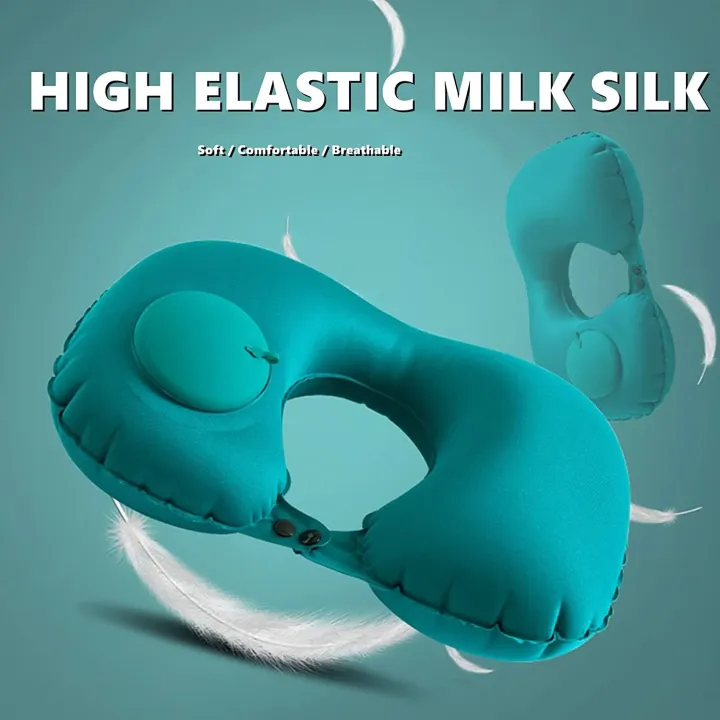 🛫u Shaped Inflatable Neck Pillow🛋️လေမှုတ်ခေါက်ခေါင်းဦး😴 Mm