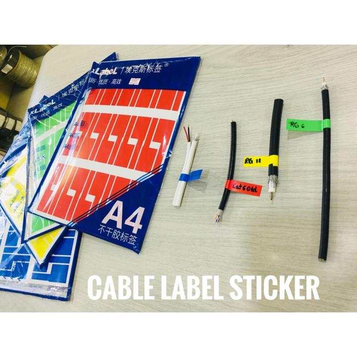 Cable Label Sticker | Shop.com.mm