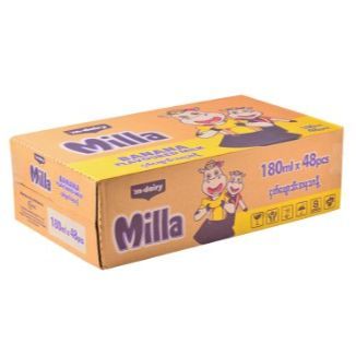 Milla Banana Flavoured Milk- 180ml | Shop.com.mm