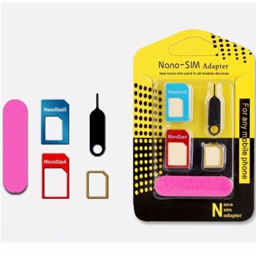 (Buy 1 Get 1) SIM Card Adapter 5-in-1 Nano & Micro SIM Card Adapter ...