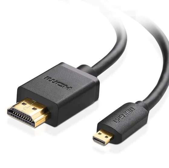 UGREEN---HD127 MICRO HDMI TO HDMI CABLE (4K@30HZ)(3M) | Shop.com.mm