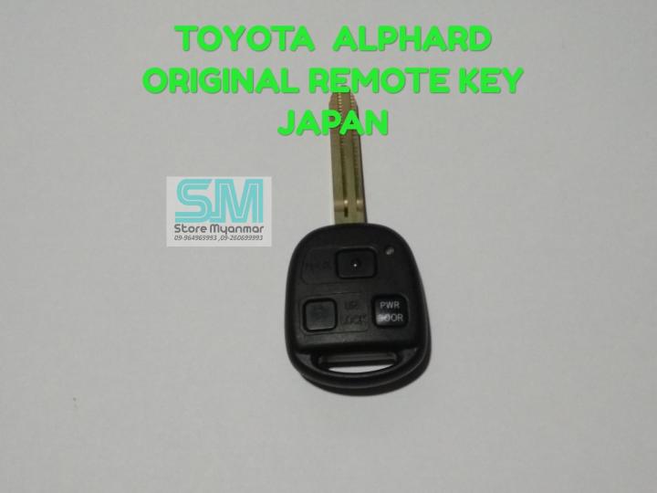 TOYOTA Alphard Japan Original Remote Key (Renew) | Shop.com.mm