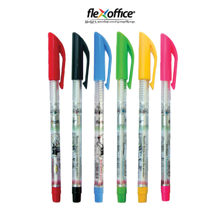 FlexOffice Simply FO-018 BallPoint Pen - Smooth ink Pen - pack 5pcs ...