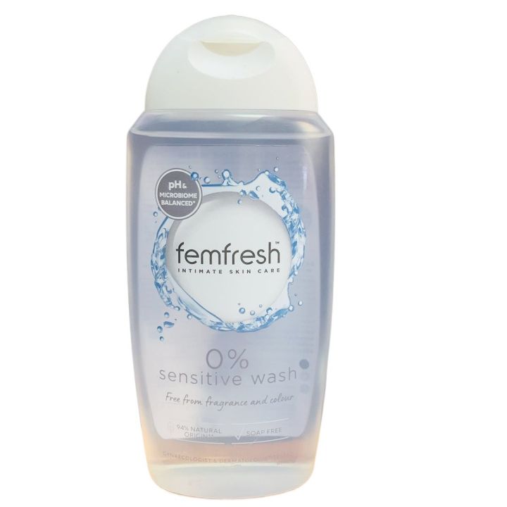 Femfresh 0% Sensitive Wash 250ml | Shop.com.mm