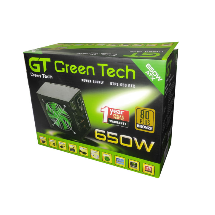 Green Tech Power Supply 650W | Shop.com.mm