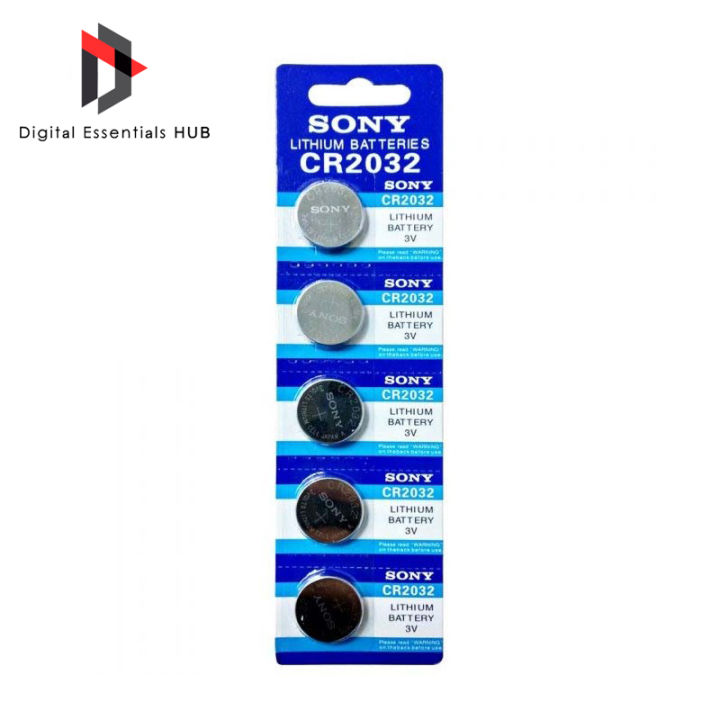 Sony CR2032 3V Lithium Battery, 5 Pack | Shop.com.mm